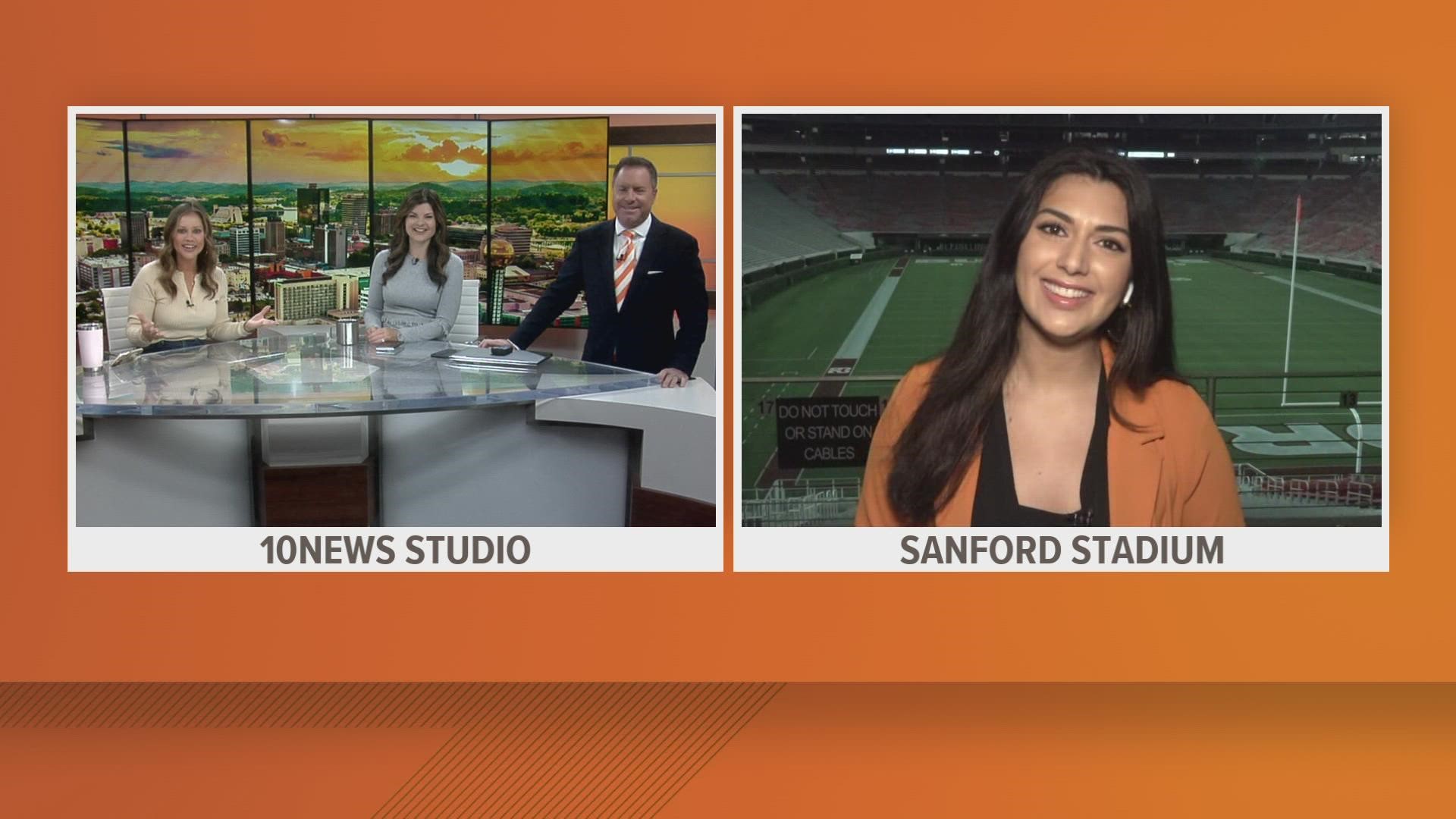 Raya is in Sanford Stadium! | wbir.com