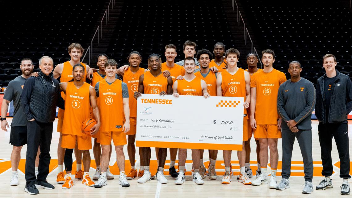 Tennessee Basketball players and coaches donate $10,000 to V Foundation ...