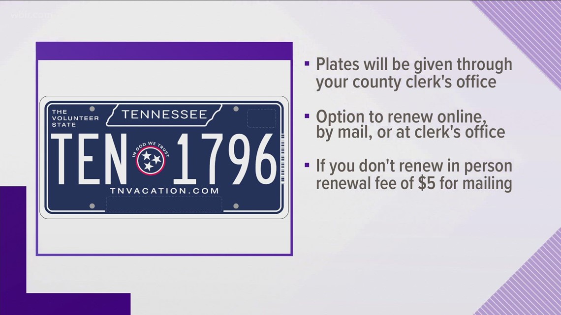 Here's how to get the new Tennessee license plates | wbir.com