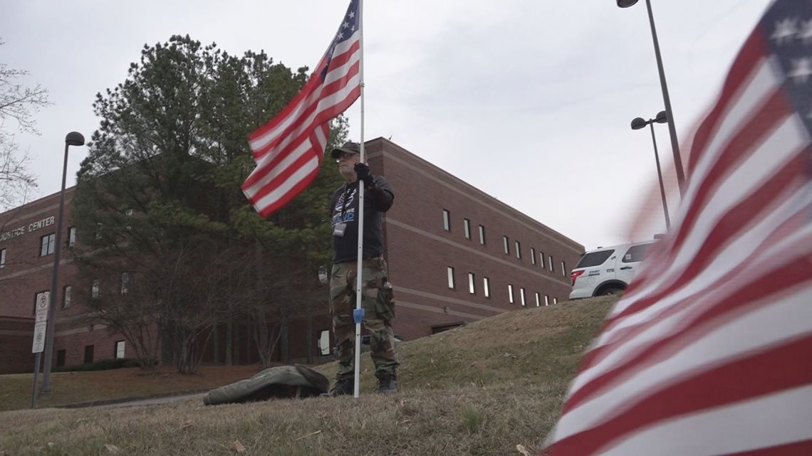 Blount County man stands outside justice center to honor fallen Deputy ...