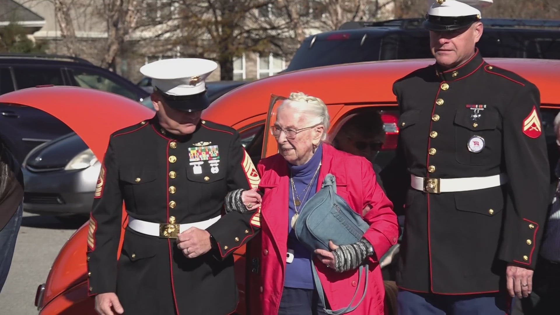 WWII marine honored on her 100th birthday | wbir.com