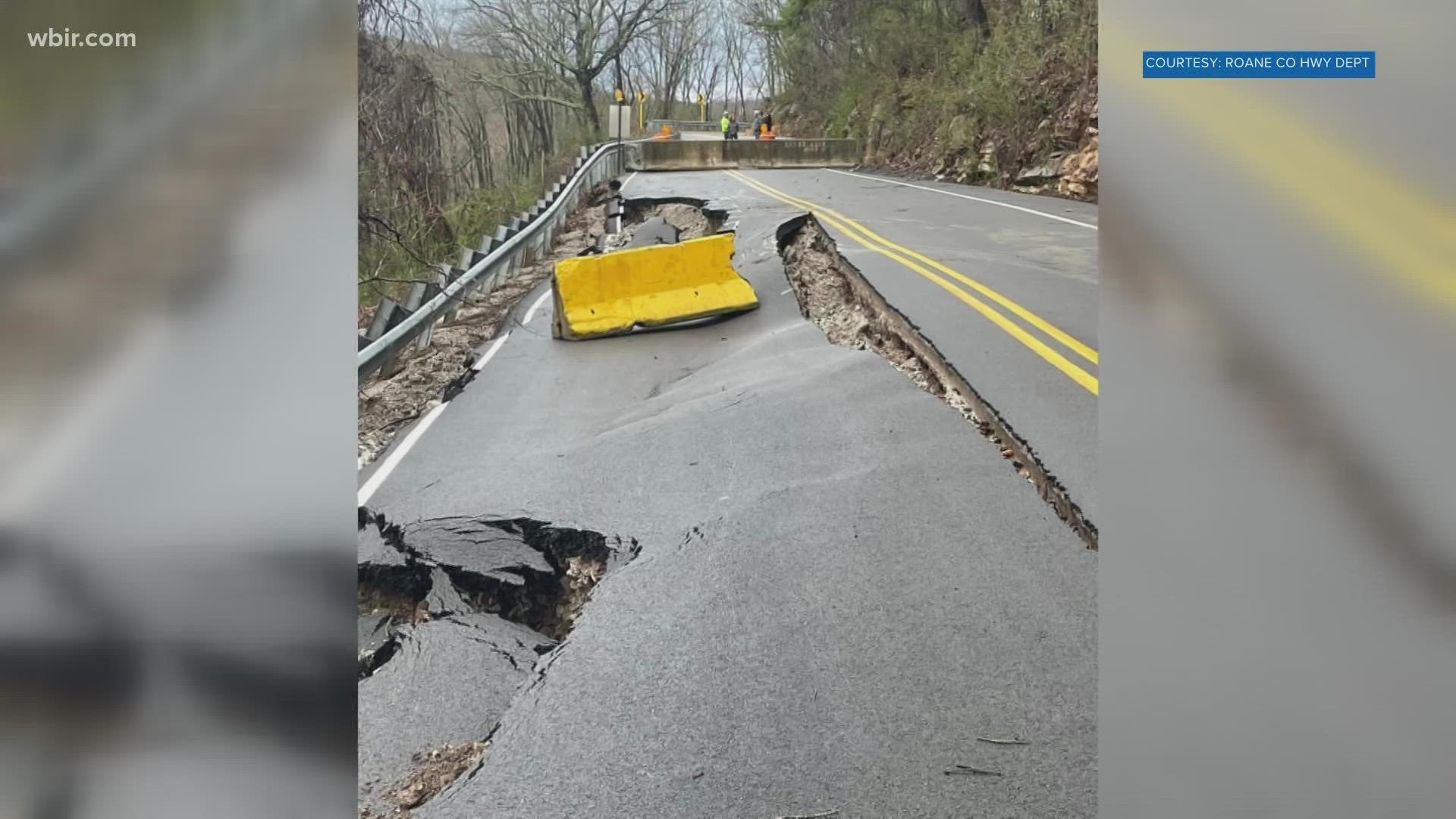 Highway Department: Airport Road in Roane Co. closed until further ...