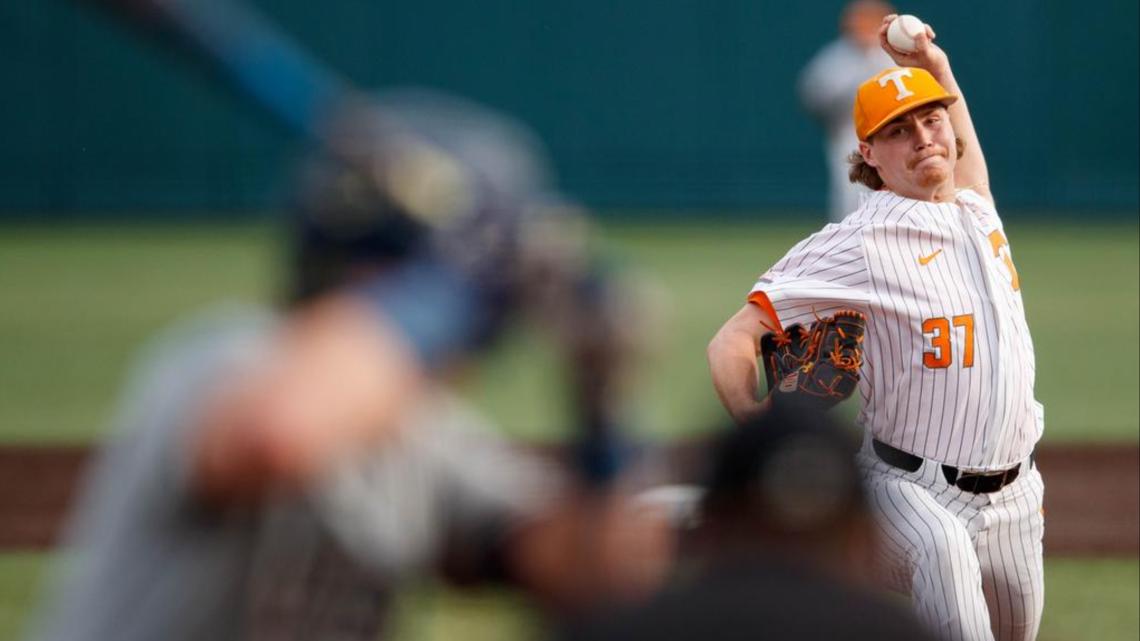 Dylan Loy throws career-high five strikeouts for Vols vs. Queens | wbir.com