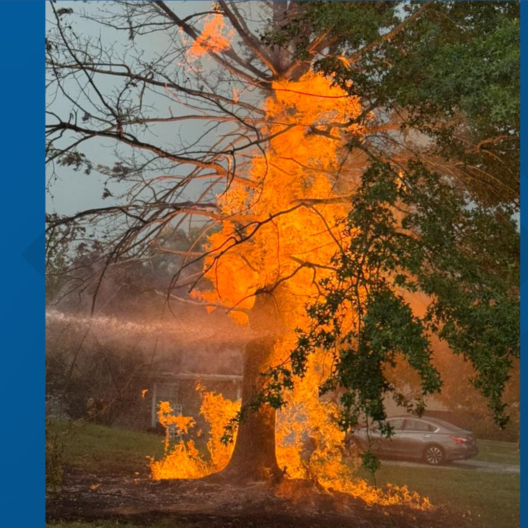 Lightning strikes gas main in Lenoir City | wbir.com