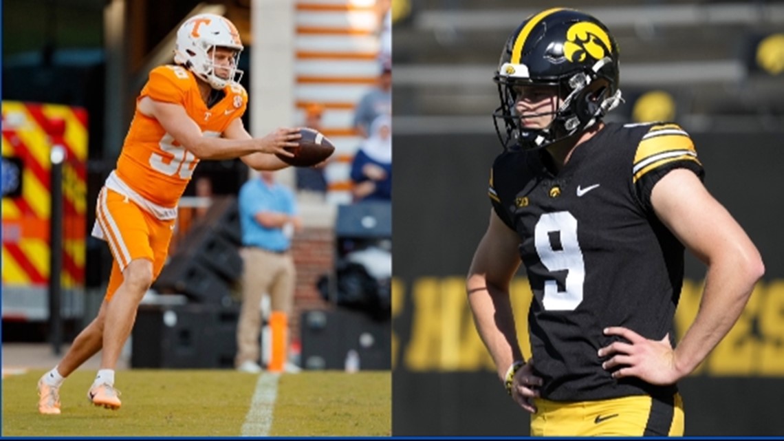 Tennessee punter Jackson Ross and Iowa punter Tory Taylor are best ...