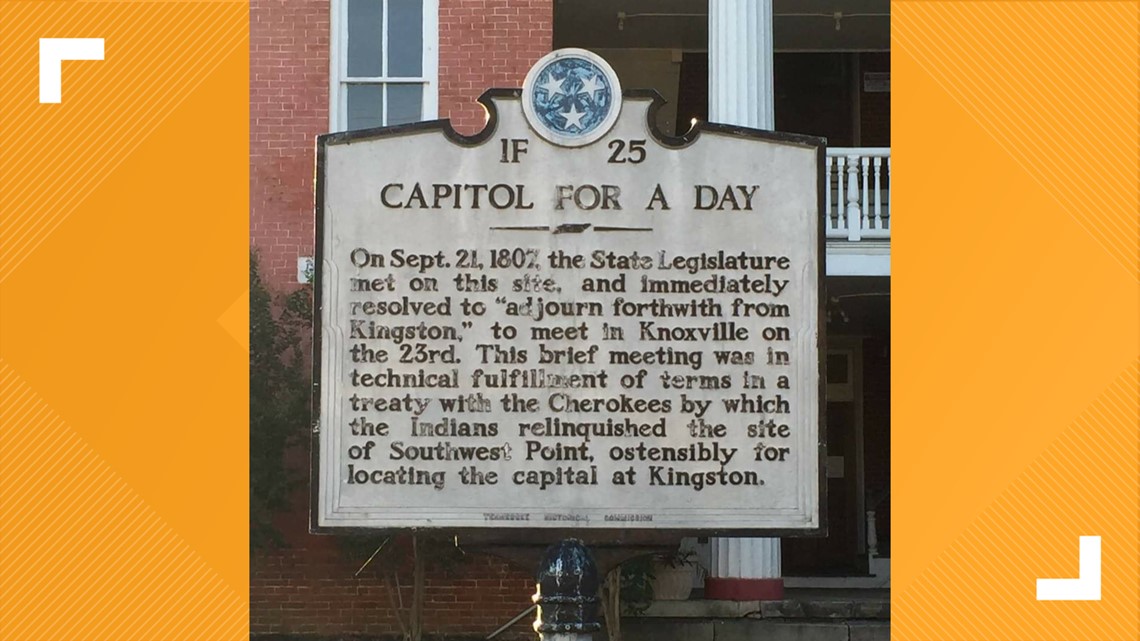 Was Kingston Tennessee's capitol? | wbir.com
