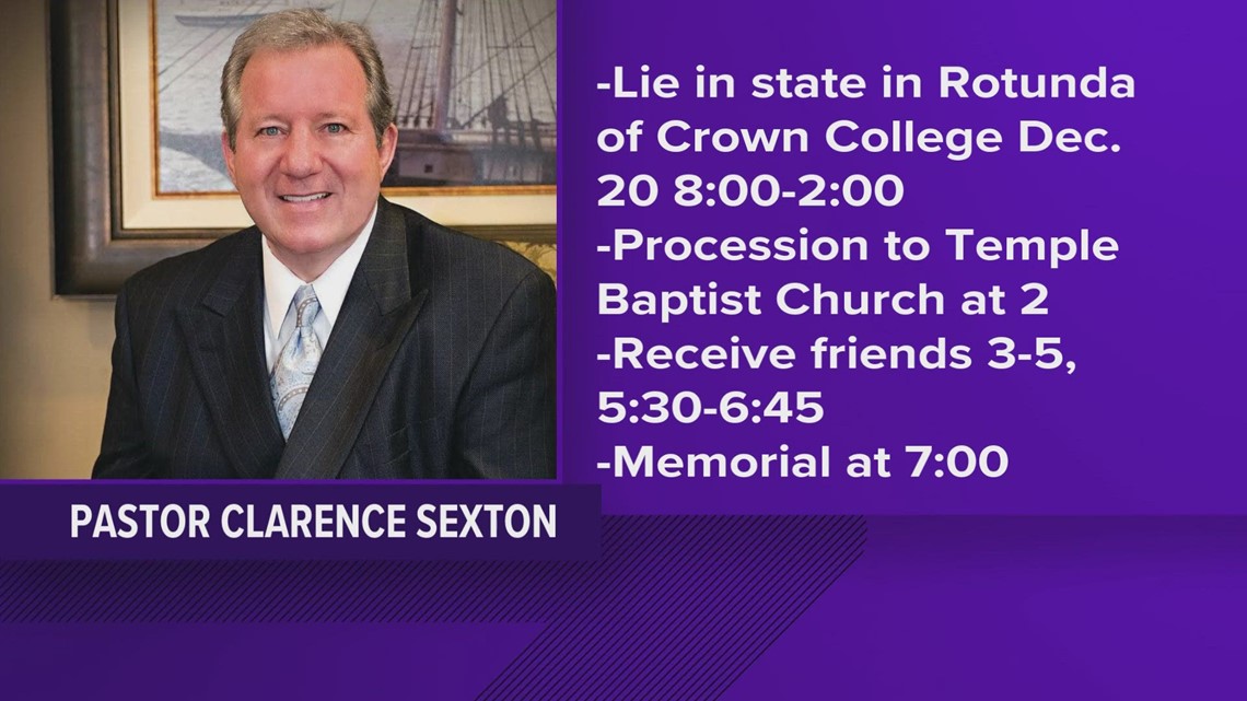 Funeral set for Pastor Clarence Sexton of Temple Baptist Church | wbir.com