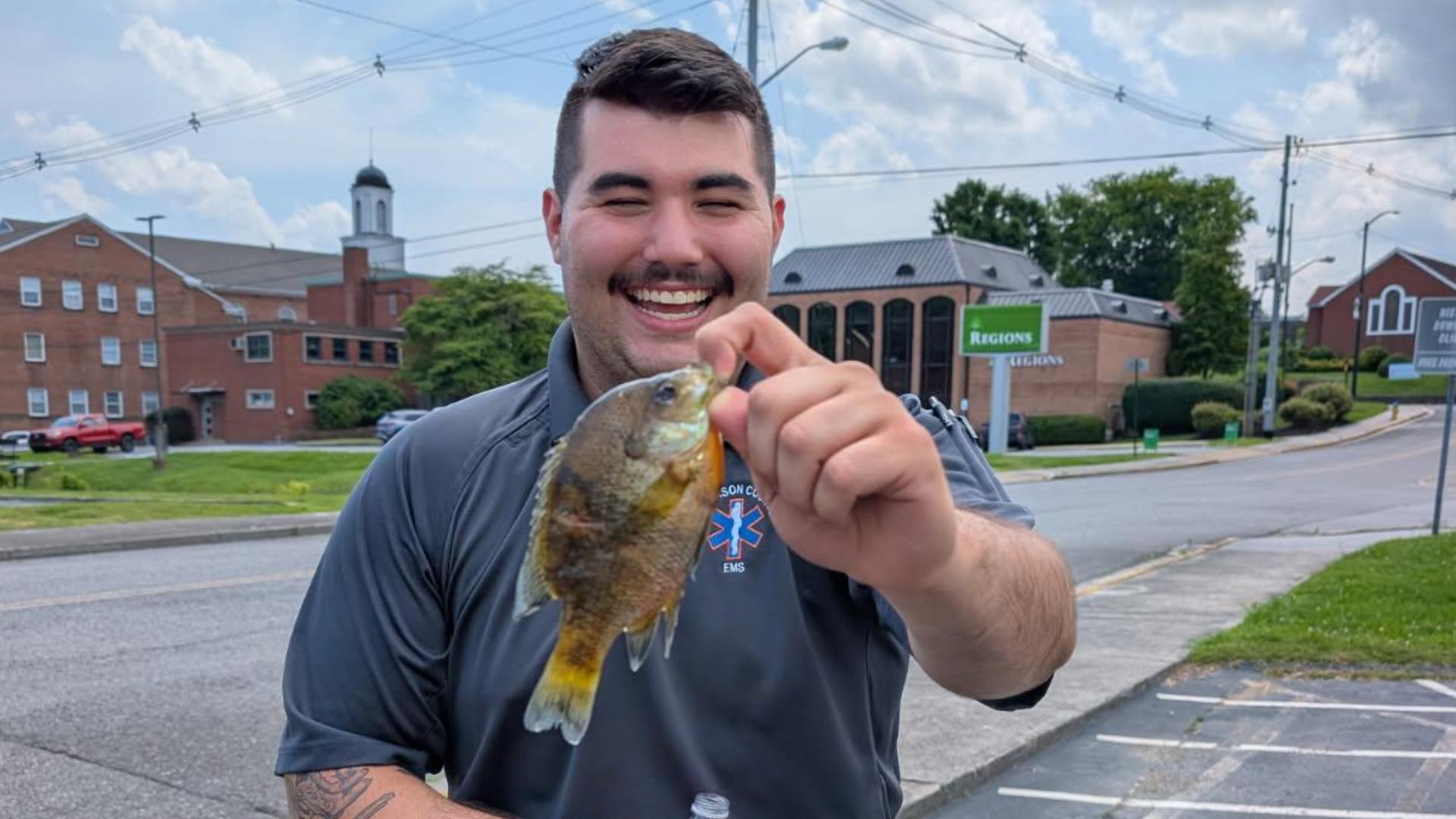 Fish from the skies: Bluegill gives Anderson County ambulance crew a ...