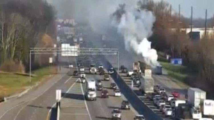 TDOT: Vehicle fire shuts down 2 lanes on I-40 East near Campbell ...