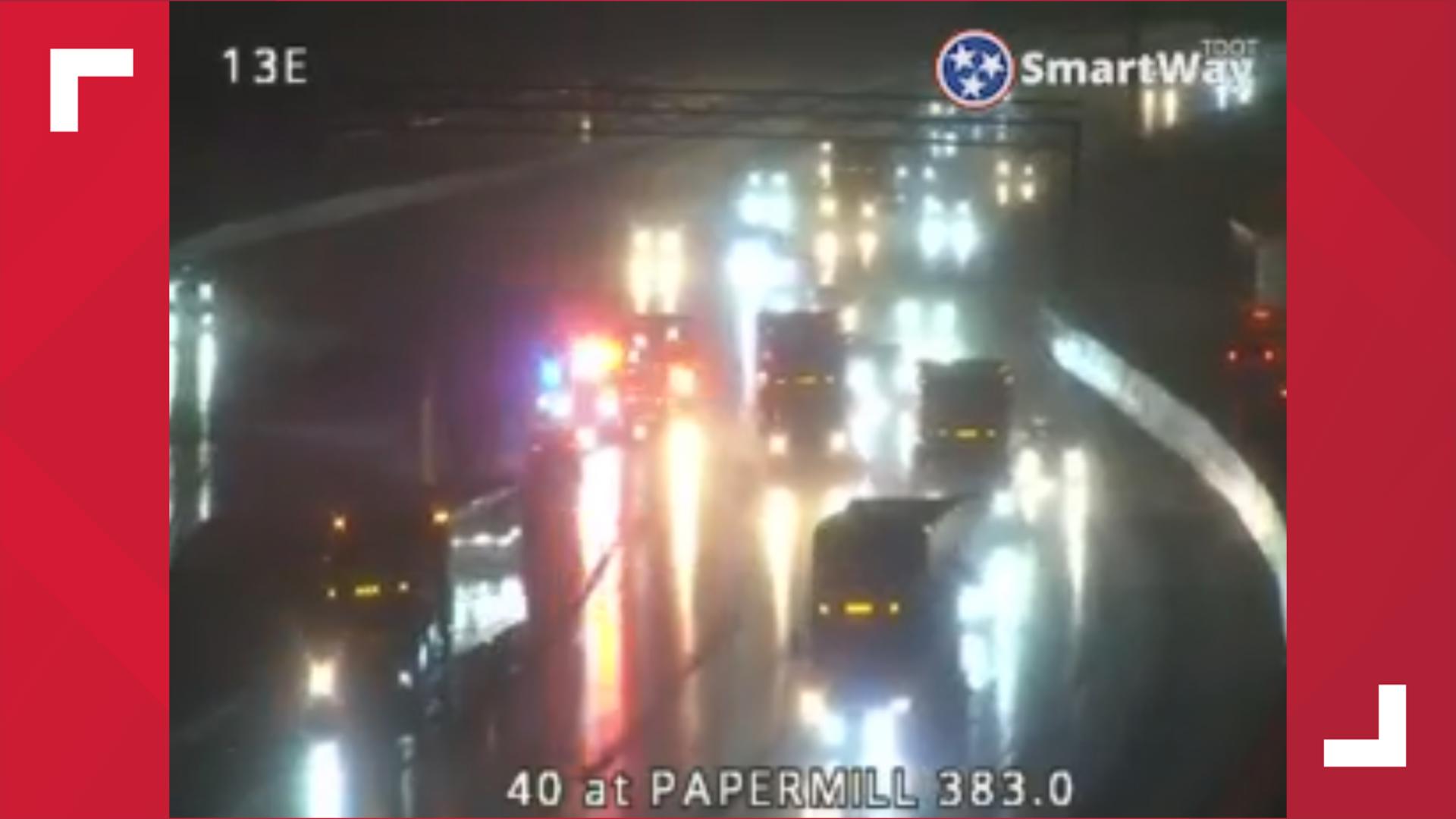 TDOT: Lane back open on I-40 West near Papermill Drive exit after crash ...