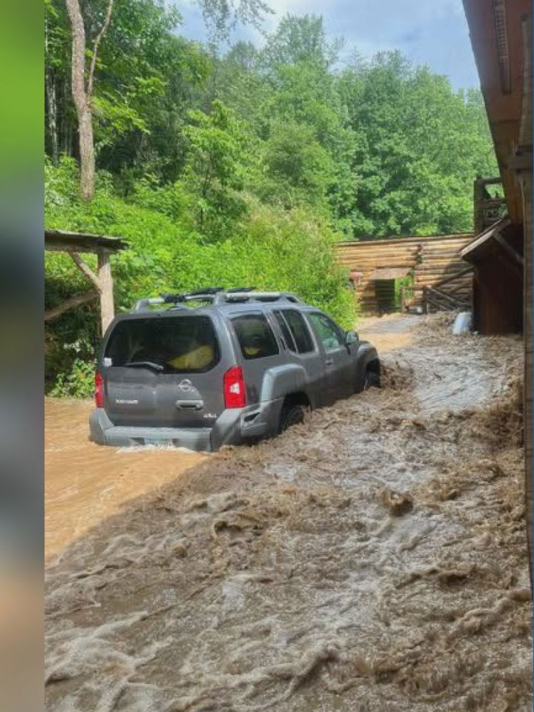 'It was pretty hairy' || Woman rescued from Cocke Co. flooding shares ...