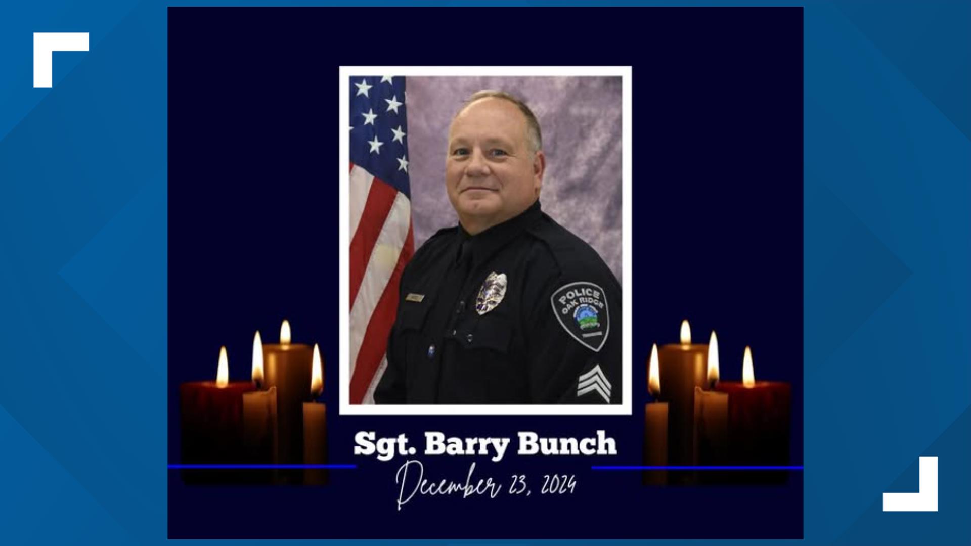 Oak Ridge Police Department sets up memorial for officer who died from ...