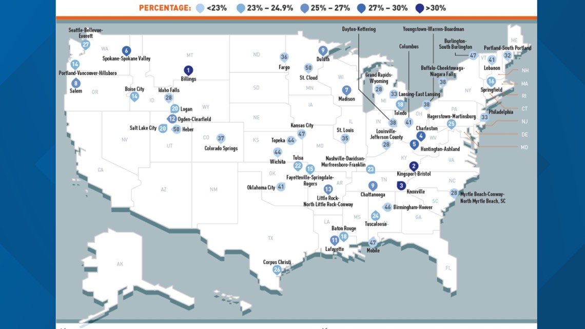 New study ranks Knoxville third in the U.S. for highest prevalence of ...