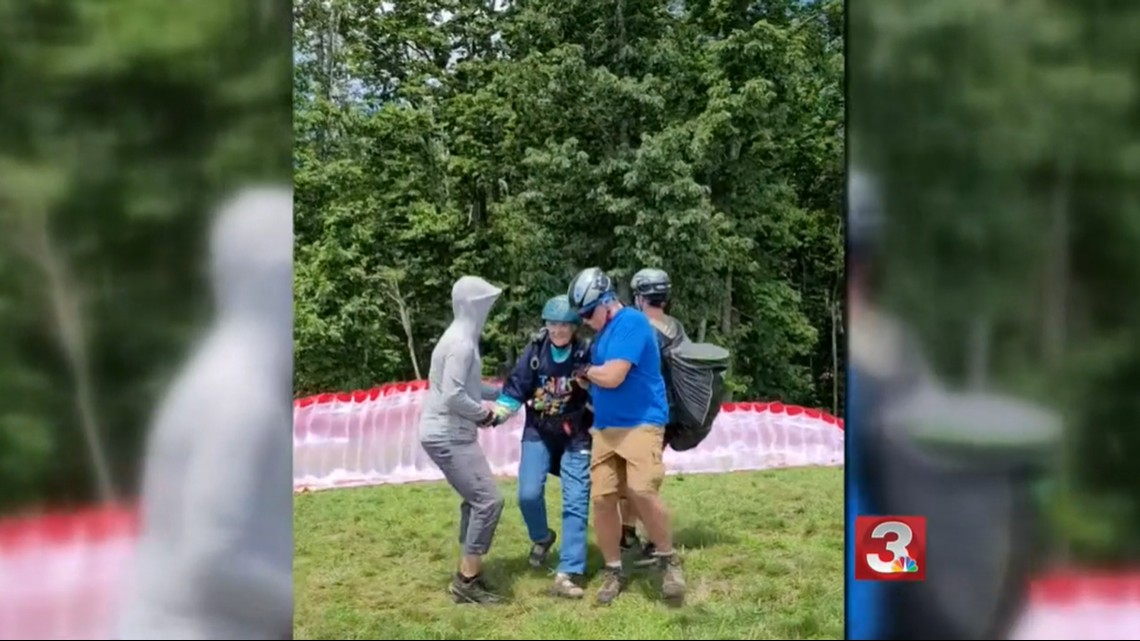 70-year-old cancer survivor paraglides from Whitwell mountain | wbir.com