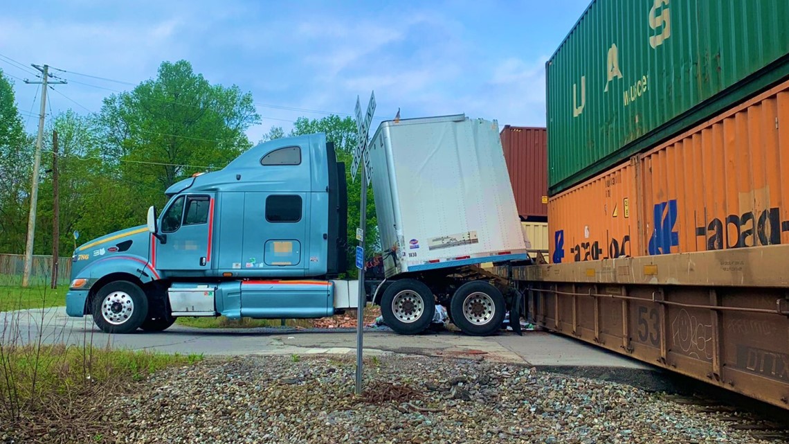 THP: Train hits and slices semi truck in Roane County | wbir.com