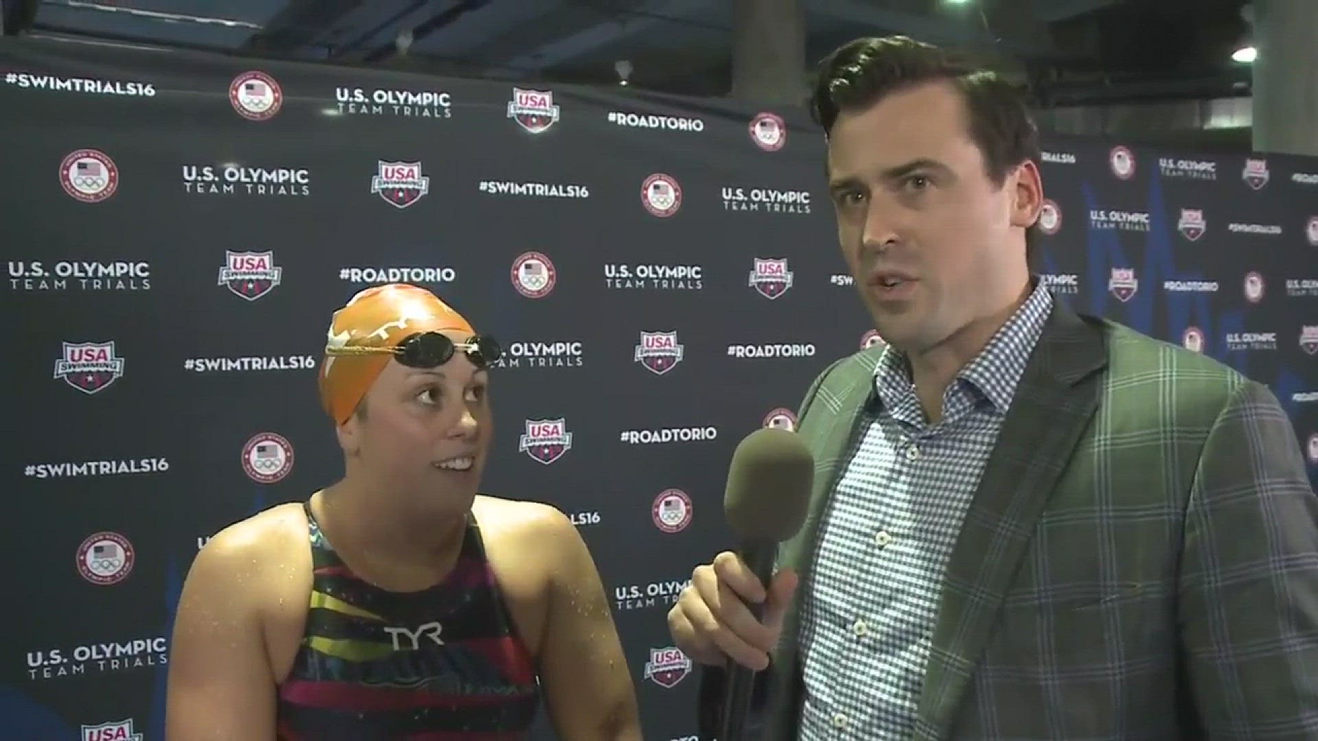 Molly Hannis interview after her 200m breaststroke semifinal | wbir.com