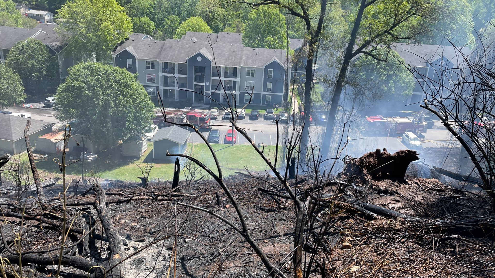 Brush fire near South Knoxville apartment complex 'under control ...