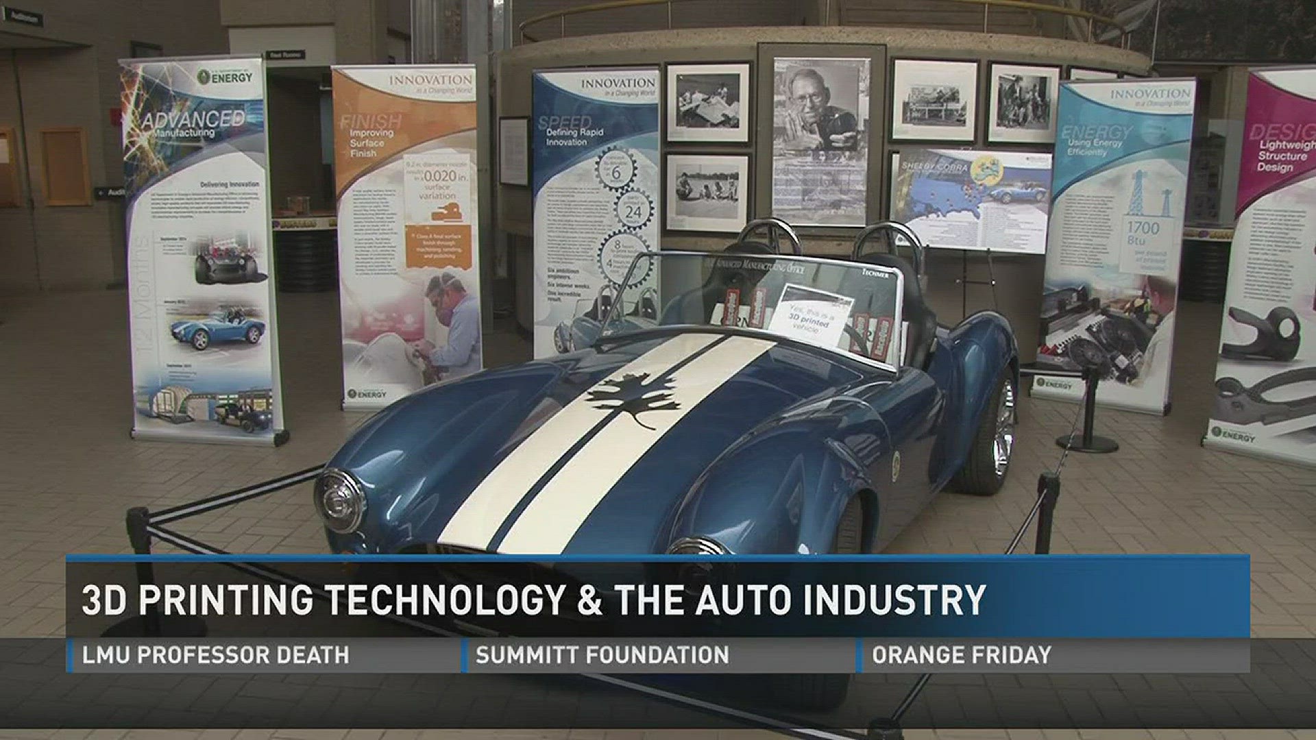 ORNL 3-D printed car on display at Oak Ridge science museum | wbir.com