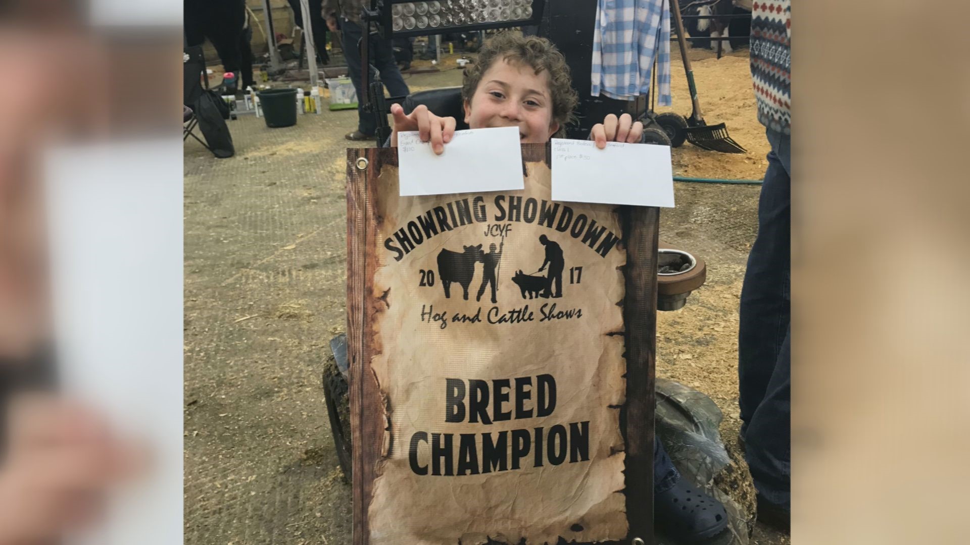 Everyday Olympians: Boy and his cow overcome disabilities to win blue ...